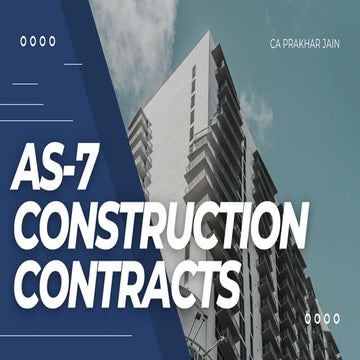AS-7 Construction Contracts and AS-18 Related Party Transactions | PDF
