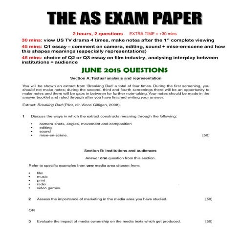 AS exam paper | DOC