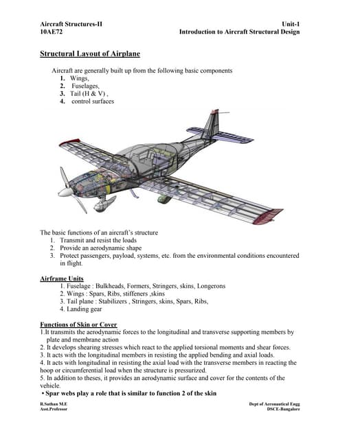 Structural detailing of fuselage of aeroplane /aircraft. | PDF