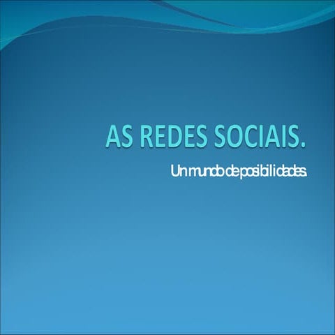 As Redes Sociais | PPT