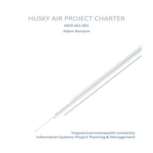 Husky Air Project Charter | DOCX