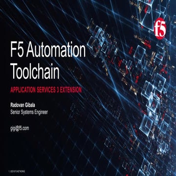 F5 Automation Toolchain | PDF