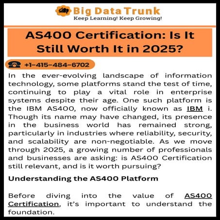 AS400 Certification Is It Still Worth It in 2025 | PDF