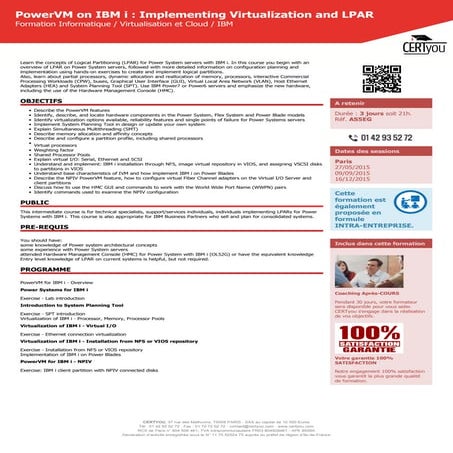 As5 Eg Formation Powervm On Ibm I Implementing Virtualization And Lpar