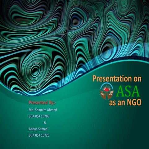 ASA as an NGO | PPTX