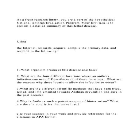 As a fresh research intern, you are a part of the hypothetical Nat.docx