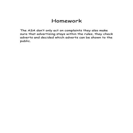 Asa homework | PDF