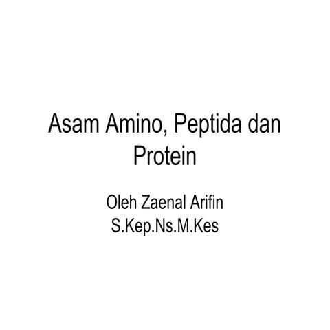 Asam amino-peptida-dan-protein | PPT