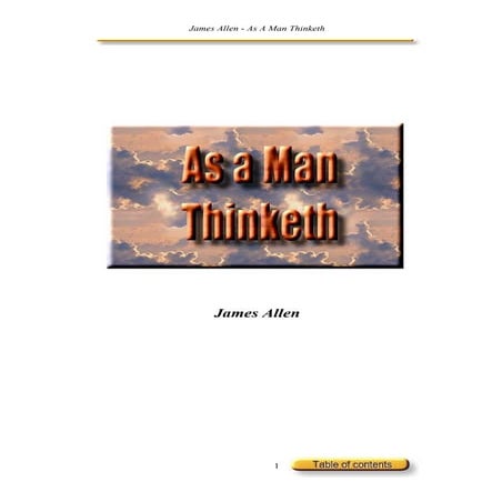 As a man thinketh | PDF