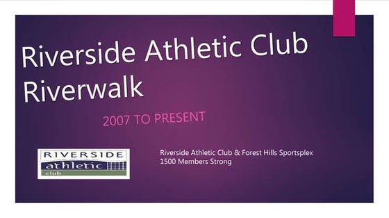 River and riverside riverwalk | PPT