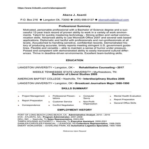 Asanti experienced motivated 2017 | PDF | Education