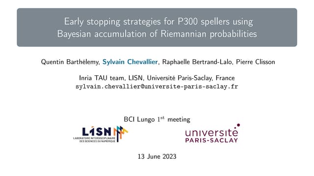 Early stopping strategies for P300 spellers using Bayesian accumulation ... Early stopping strategies for P300 spellers using Bayesian accumulation ...