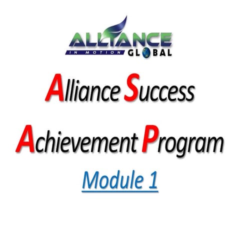 Alliance Success Achievement Program | PPTX