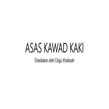 Asas kawad kaki | PPTX