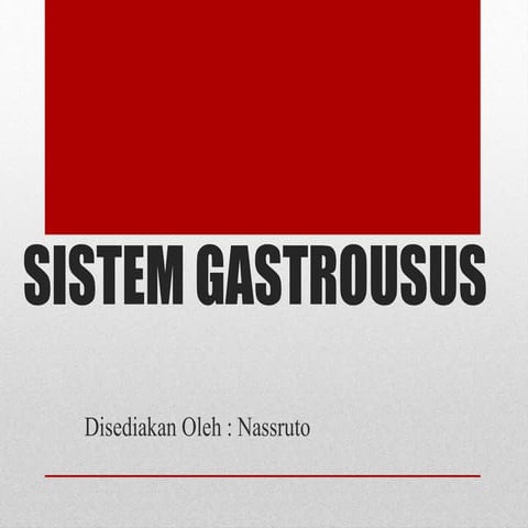 Asas sistem gastrousus | PPT