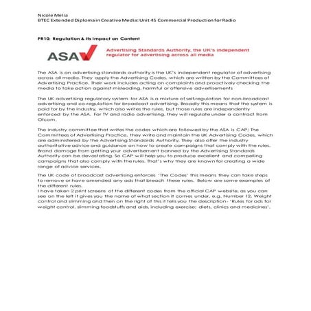 Asa tasksheet | DOCX | Advertising Industry | Industries