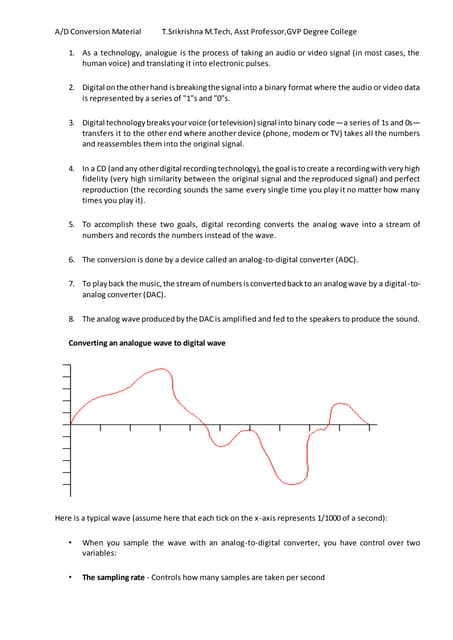 Analog And Digital Signals Ppt