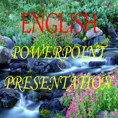 ENGLISH PRESENTATION | PPTX