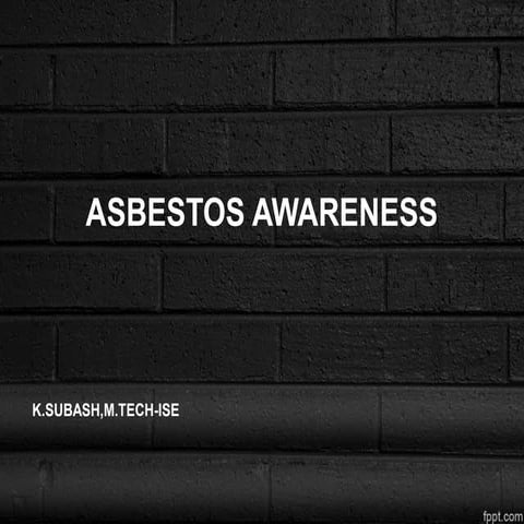 Asbestos awareness | PPT