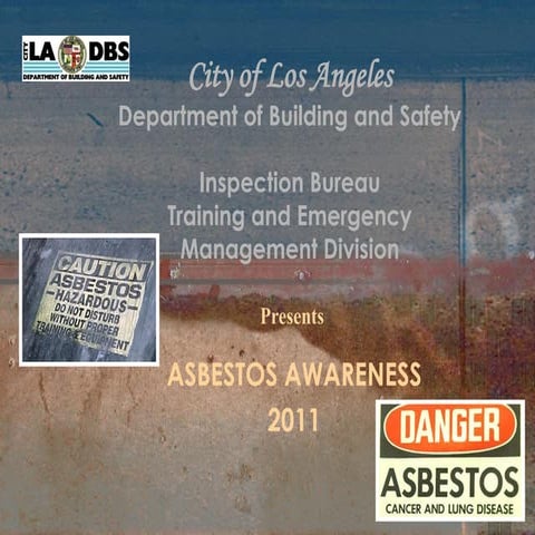 Asbestos awareness 2011 | PDF