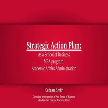 Asia School of Business-MBA Academic Affairs Presentation | PPTX