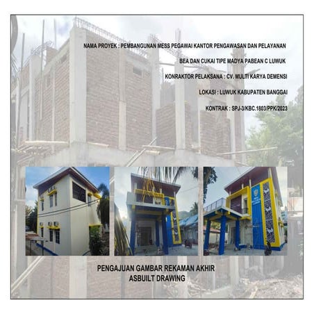 (gambar kerja untuk perencenaan bangunan | PDF