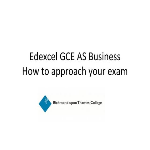 As business exam technique final | PPT