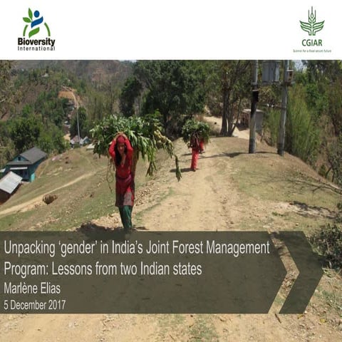 Unpacking ‘Gender’ in India’s Joint Forest Management Program: Lessons ...