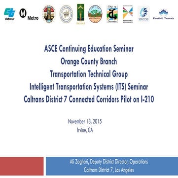 Caltrans District 7 Connected Corridors Pilot on I-210 | PDF