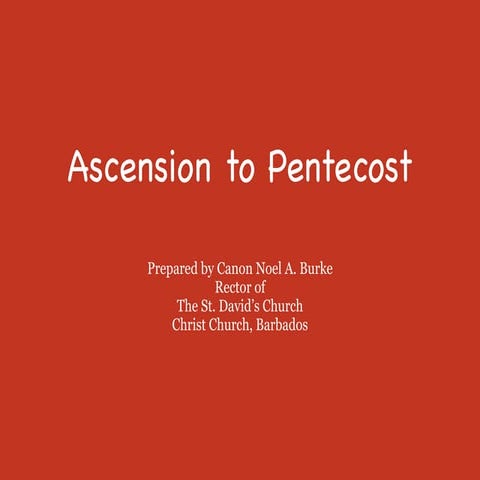 Ascension to Pentecost | PDF | Christianity | Religion & Spirituality