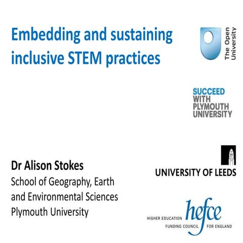 Embedding and sustaining inclusive STEM practices | PPTX