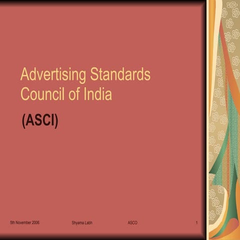 ASCI - Advertising | PPT