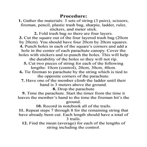 Procedure | DOCX