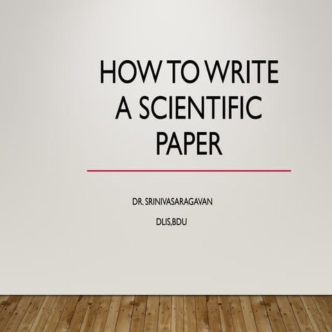 A Scientific Paper A Scientific Paper A Scientific Paper.ppt
