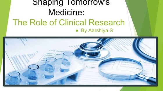 Roles and responsibilities in clinical trials | PPTX