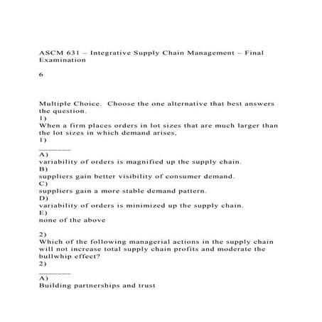 ASCM 631 – Integrative Supply Chain Management – Final Examinati.docx