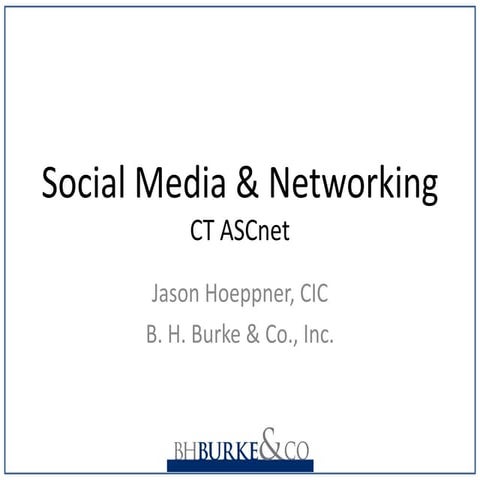 ASCnet Soc Med Nov09 | PDF | Social Networking | Internet