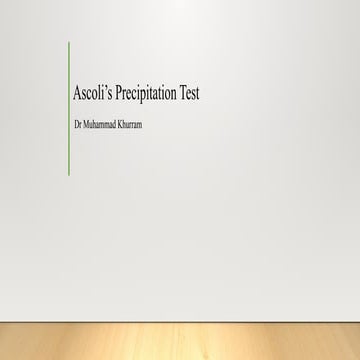 Ascoli’s Precipitation Test.pptx kkkkkkkk | PPT