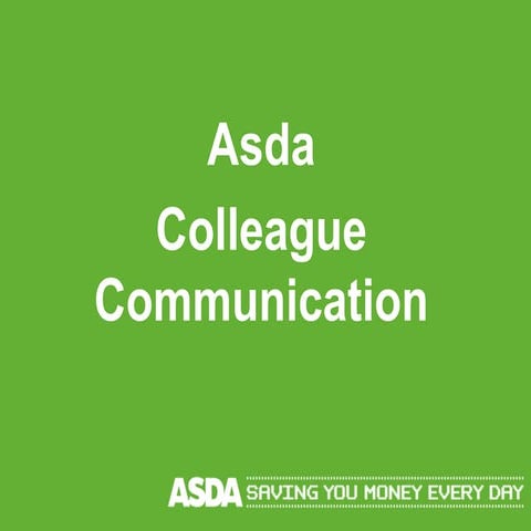 ASDA - a winning team #insidestory | PPTX