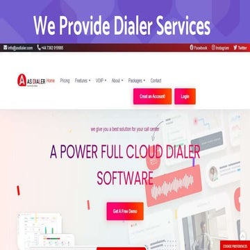 ASDialer | We offer cloud-based dialer services | PPT
