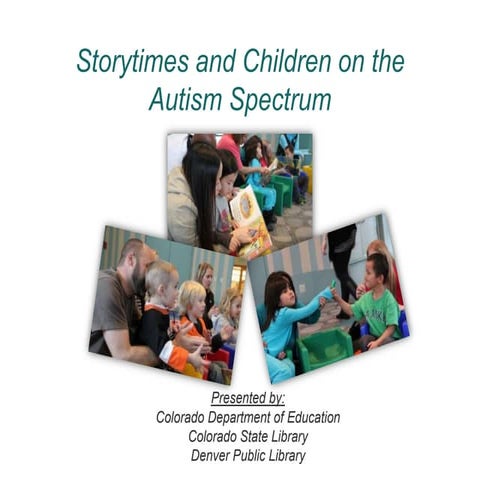 Storytimes for Children on the Austism Spectrum | PPT