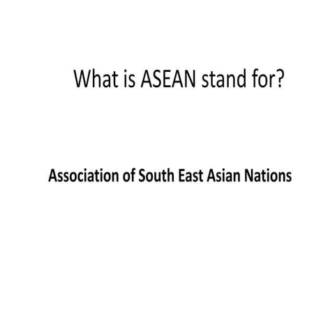 Asean | PPT
