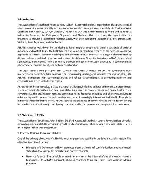 The Asean Structure | PPTX