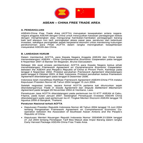Asean china fta | PDF