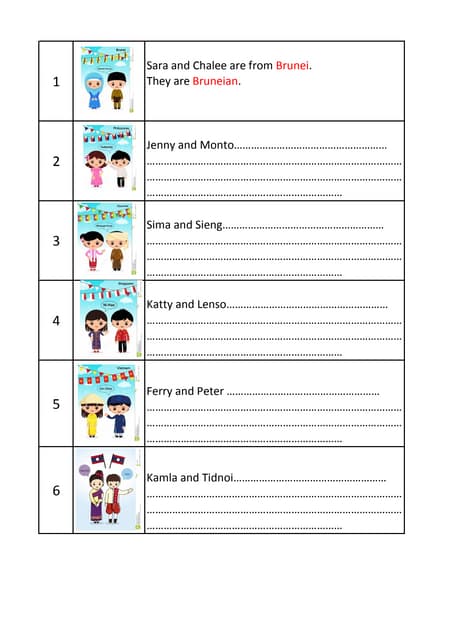 Asean flags worksheet | PDF