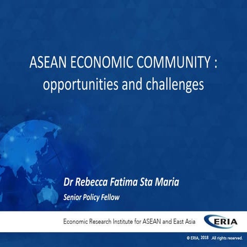 ASEAN Economic Community: opportunities and challenges | PPTX