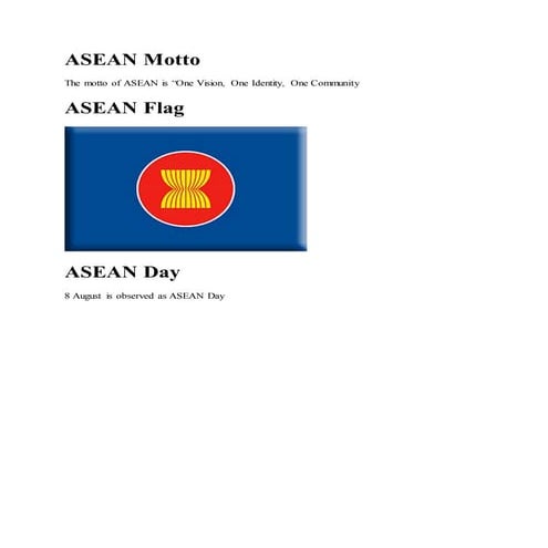 Asean motto | DOCX | Asia Travel | Travel Locations