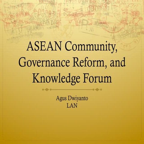 Asean network on governance | PDF