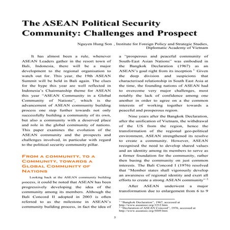 The Asean Structure | PPTX