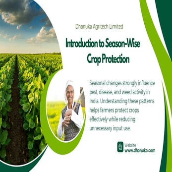 A Season-Wise Guide to Crop Protection in India | PDF